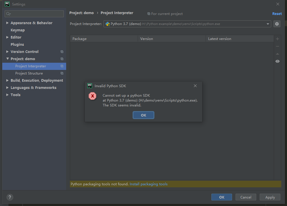 解决Pycharm迁移的项目出现虚拟环境的sdk不可用问题_cannot find execution environment for sdk ...