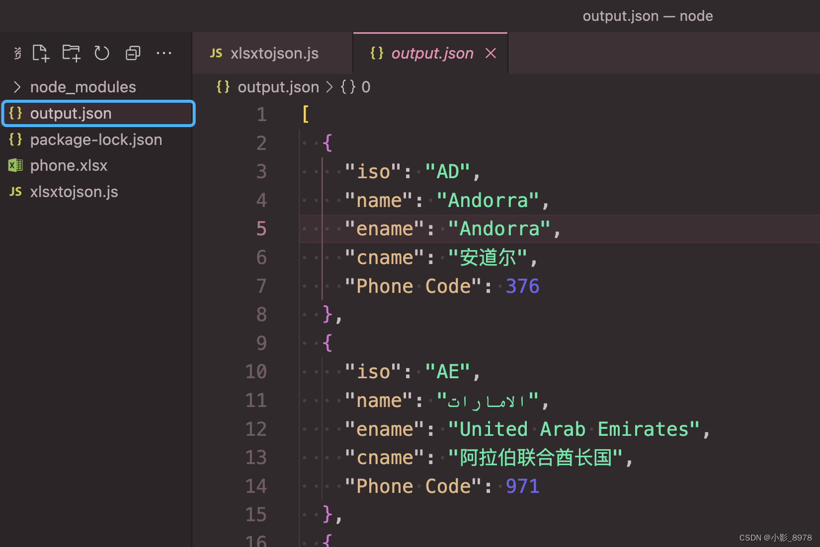 超简单的node脚本，将xlsx文件转化为json_node xlsx to json-CSDN博客