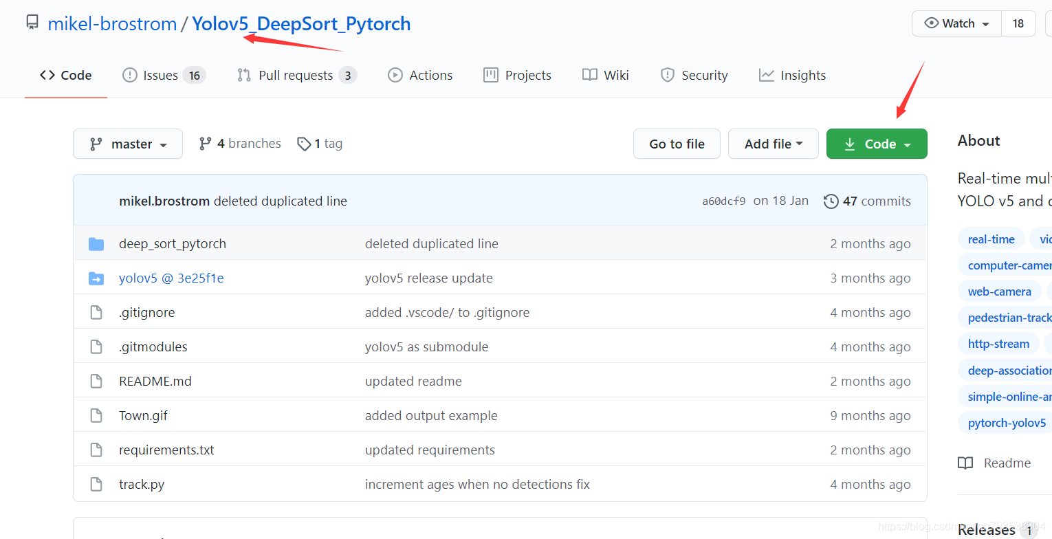 Yolov5下目标跟踪Deepsort配置_deepsort权重文件下载-CSDN博客