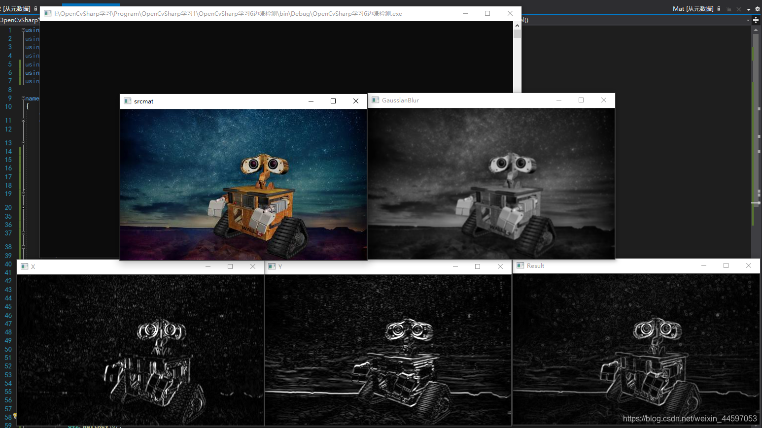 Opencvsharp学习二一边缘检测public Static Void Cannyinputarray Src 4726