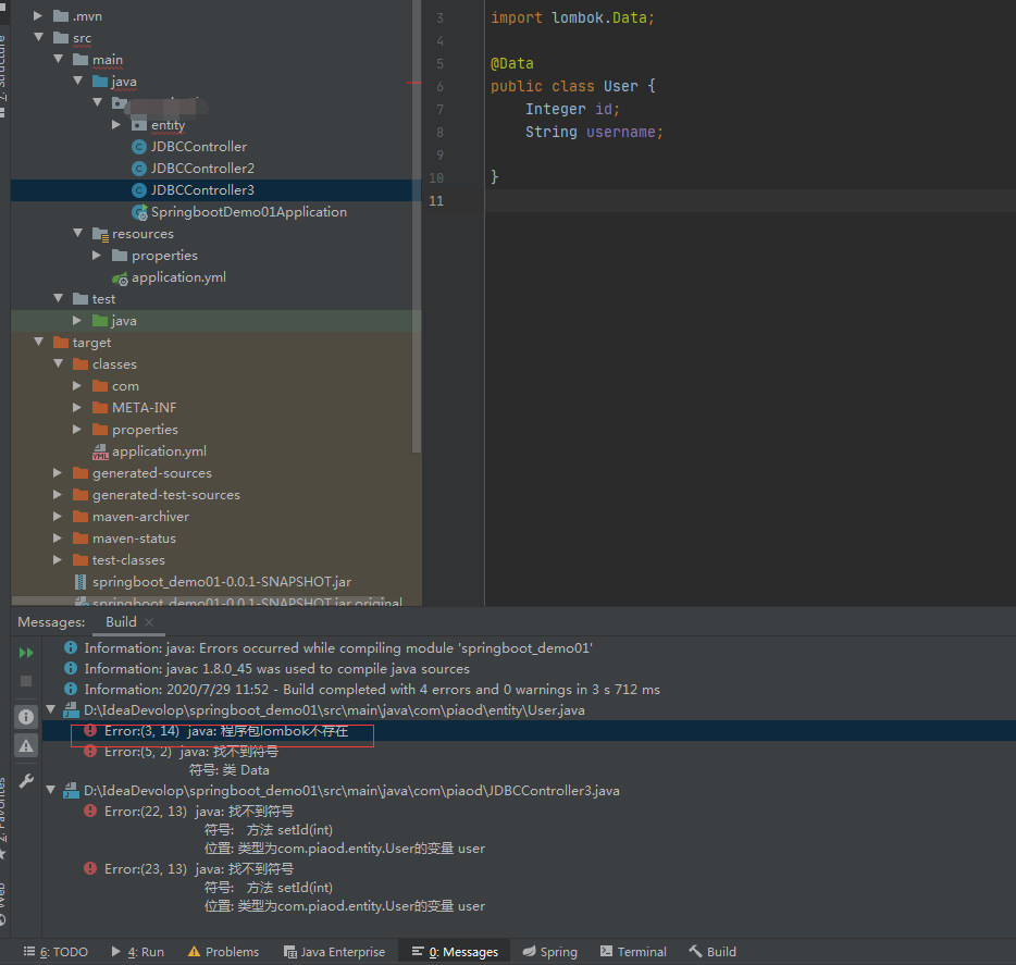 Error:(3, 14) java: 程序包lombok不存在-CSDN博客
