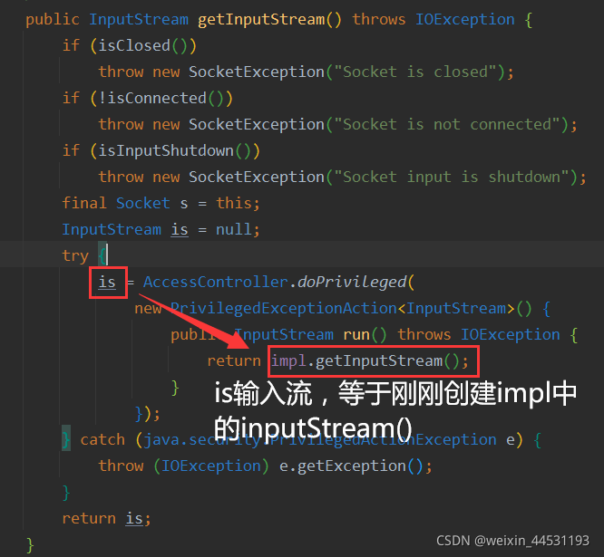 socket.getInputStream(）或 read方法是抽象方法。_socket.getinputstream()-CSDN博客