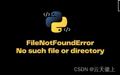 【Python报错】已解决FileNotFoundError: [Errno 2] No such file or directory: PosixPath(‘xxx‘)-CSDN博客