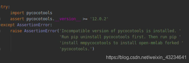 mmdetection 之 AttributeError: module ‘pycocotools‘ has no attribute ‘__version__‘_attributeerror ...