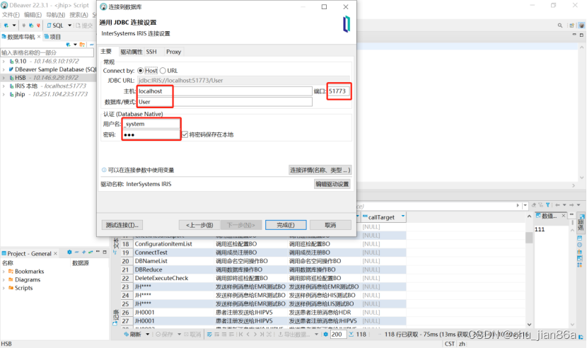 DBeaver连接InterSystems IRIS、Ensemble、Cache操作说明_dbeaver连接cache-CSDN博客