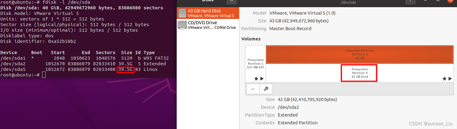 ubuntu 20.04 tls桌面版扩/dev/sda5盘对应的/分区_ubuntu sda5在sda2下面-CSDN博客