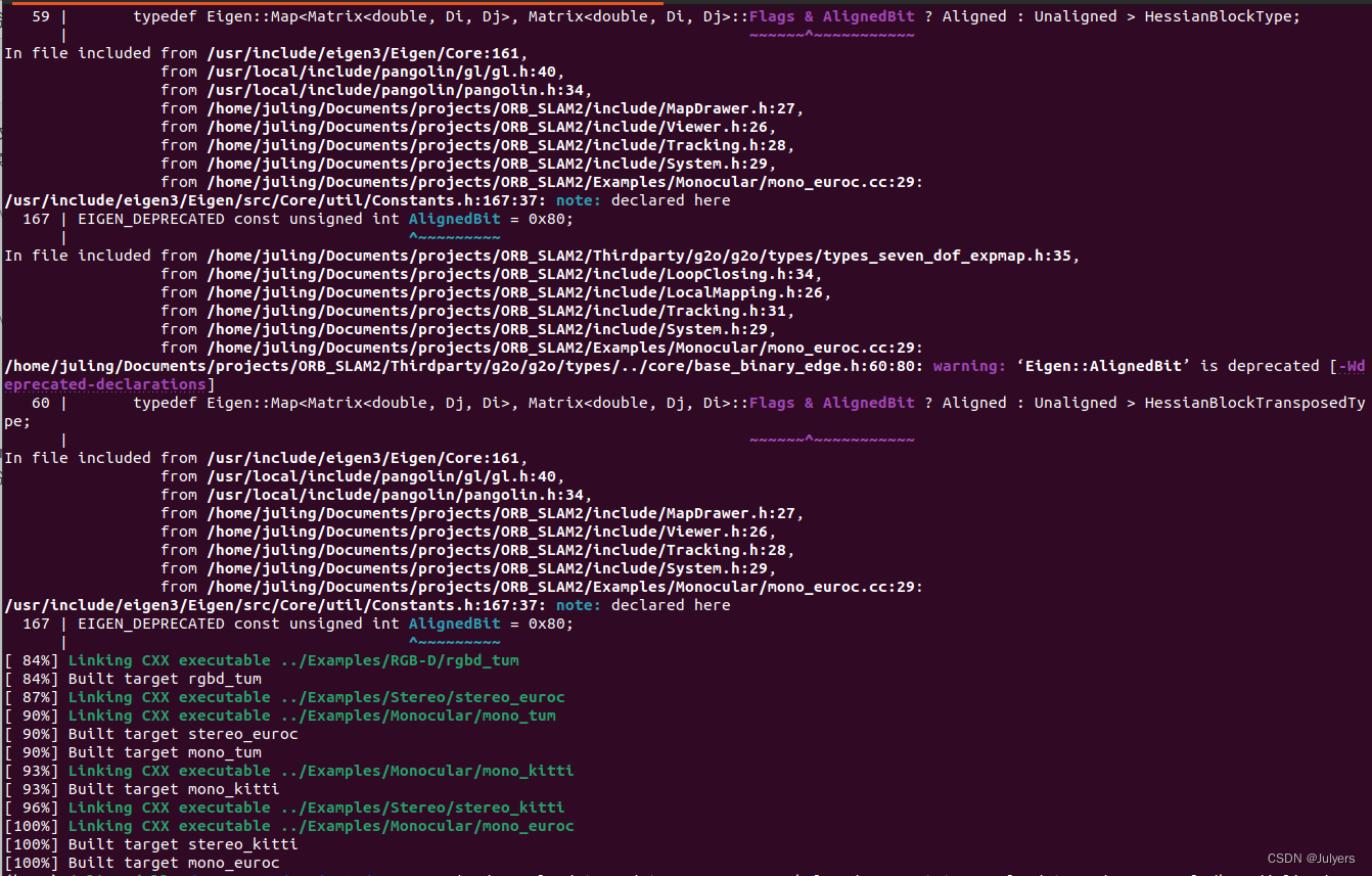 ubuntu22.04+ORB_SLAM2运行报错：New map created with 530 points double free or corruption (out ...