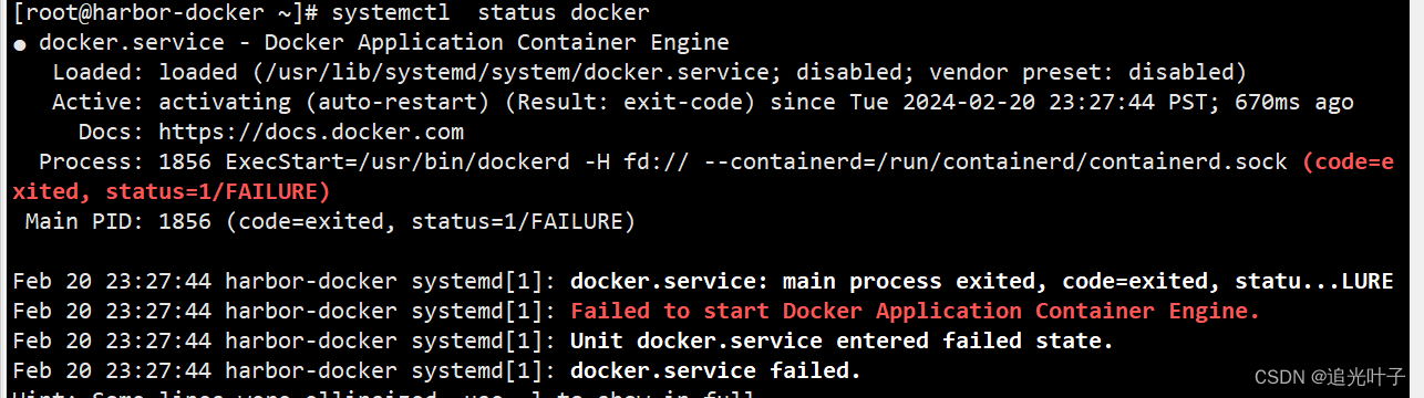 docker 报错level=error msg=“failed to mount overlay: invalid argument“ storage-driver=overlay2 ...