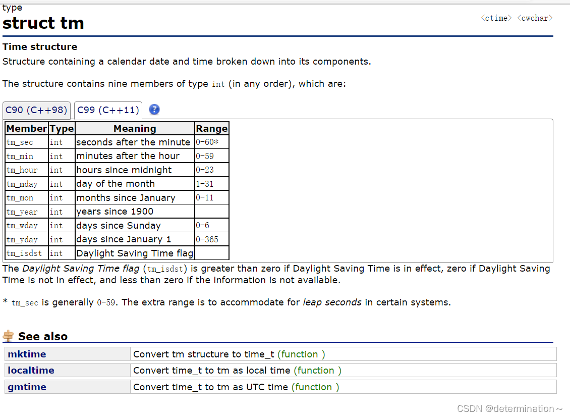 C++中获取当前日期：time_t与struct tm详解-CSDN博客