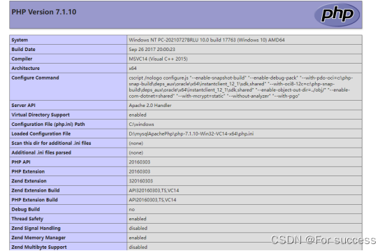 php7&apache2.4&MySQL8开发环境搭建_apache php7环境搭建-CSDN博客
