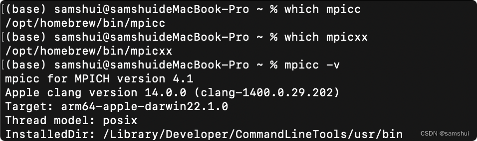 Macos｜MPICH安装与第一个mpi-Cpp程序运行（clion配置）_mac 安装mpich-CSDN博客
