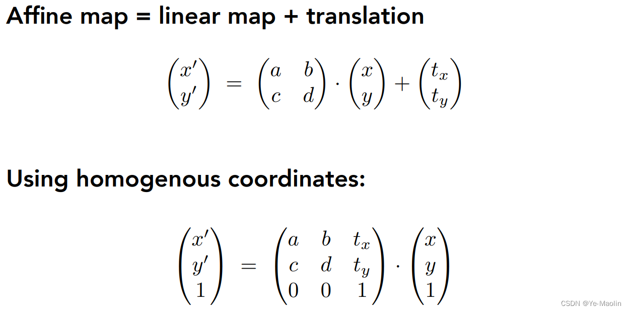 【GAMES101】Lecture 03 二维变换和齐次坐标-CSDN博客