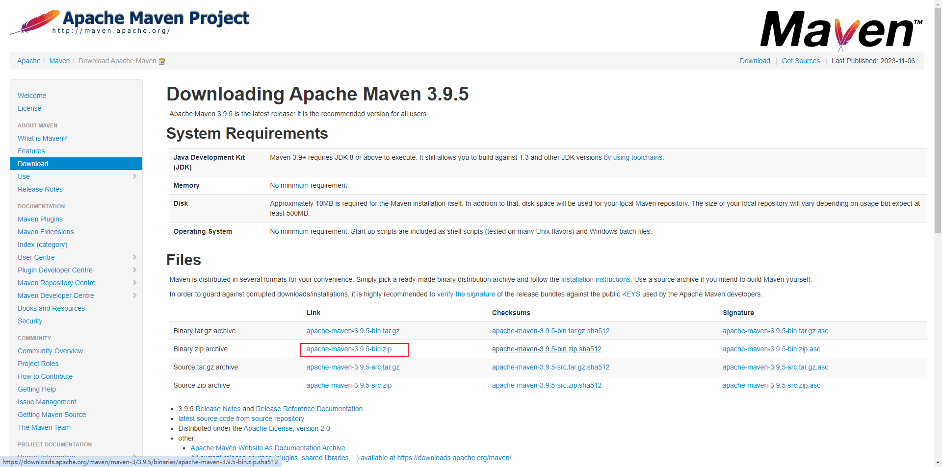 Windows 安装 Maven_apache-maven-3.9.5-bin.zip-CSDN博客