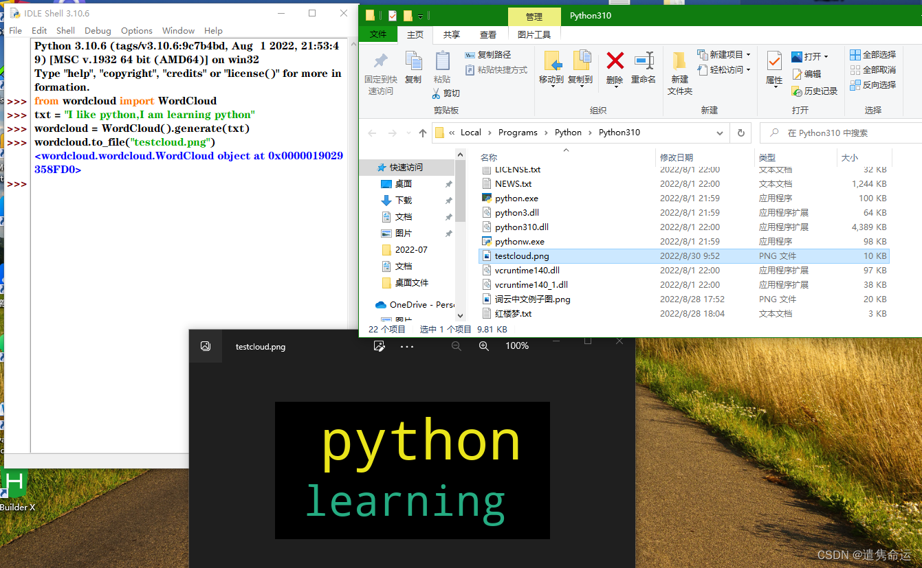 wordcloud—根据文本生成词云—Python第三方库_wordcloud 是生成词云的 python 第三方库,也是python优秀的 ...