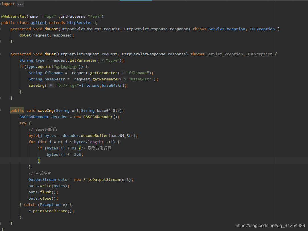 JavaWeb 【基础】 java客户端http上传图片到服务端 （写入文件流）_帮我写一个浏览器输入图片的base64码,后台servlet获取base64码然后保存到一个文件-CSDN博客