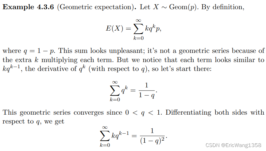 离散随机变量的期望理论：线性性质与几何、负二项分布实例-CSDN博客