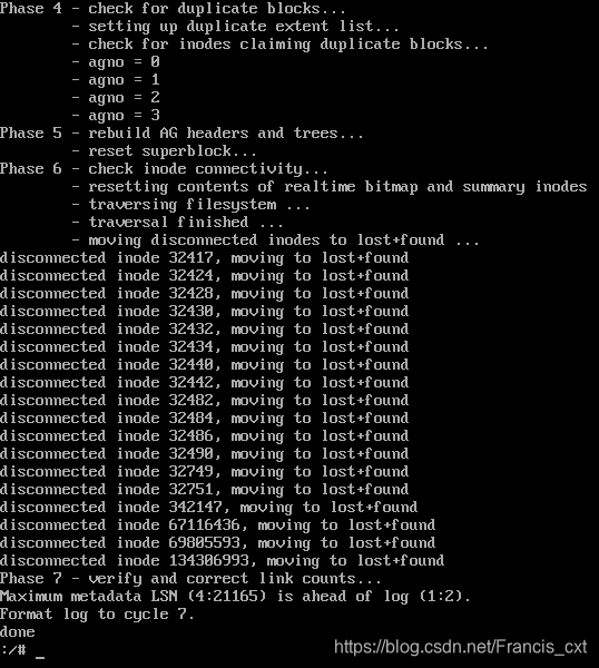CentOS7断电重启后提示“/run/initramfs/rdsosreport.txt” 问题_entering emergency mode. exit the shell to ...