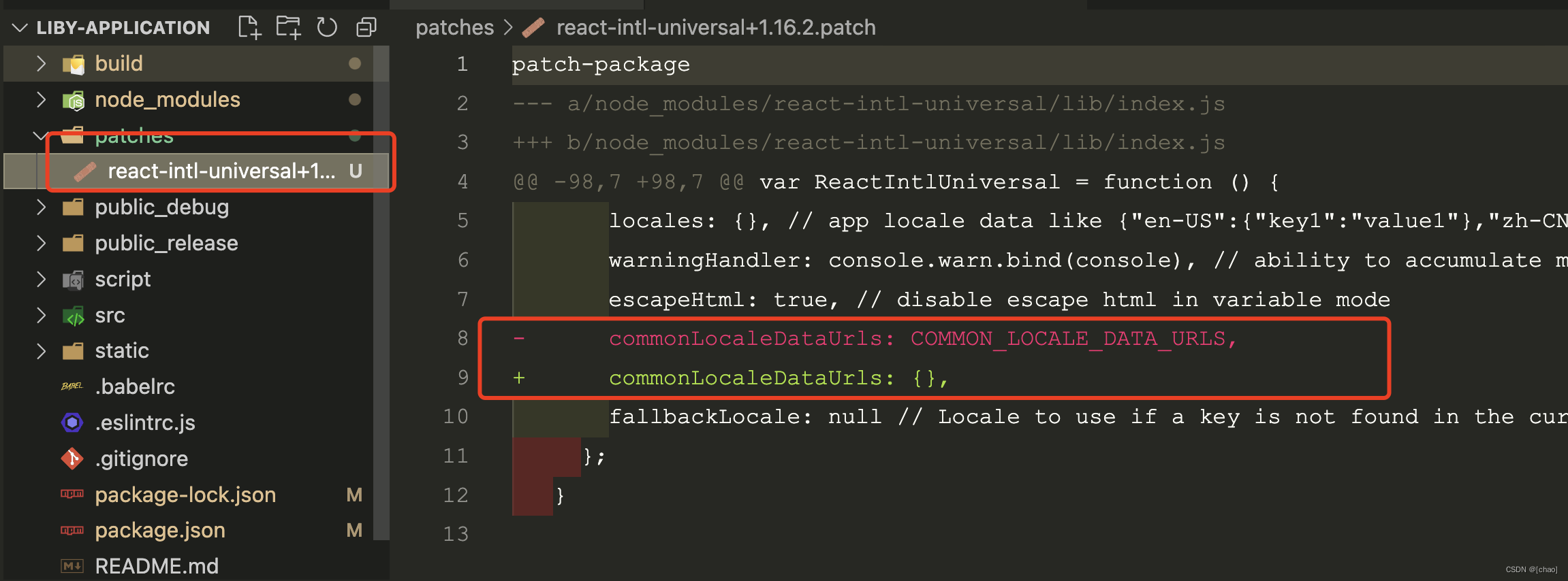Patch Package打补丁(以react Intl Universal报错问题为例)npx Patch Package 报错 Csdn博客