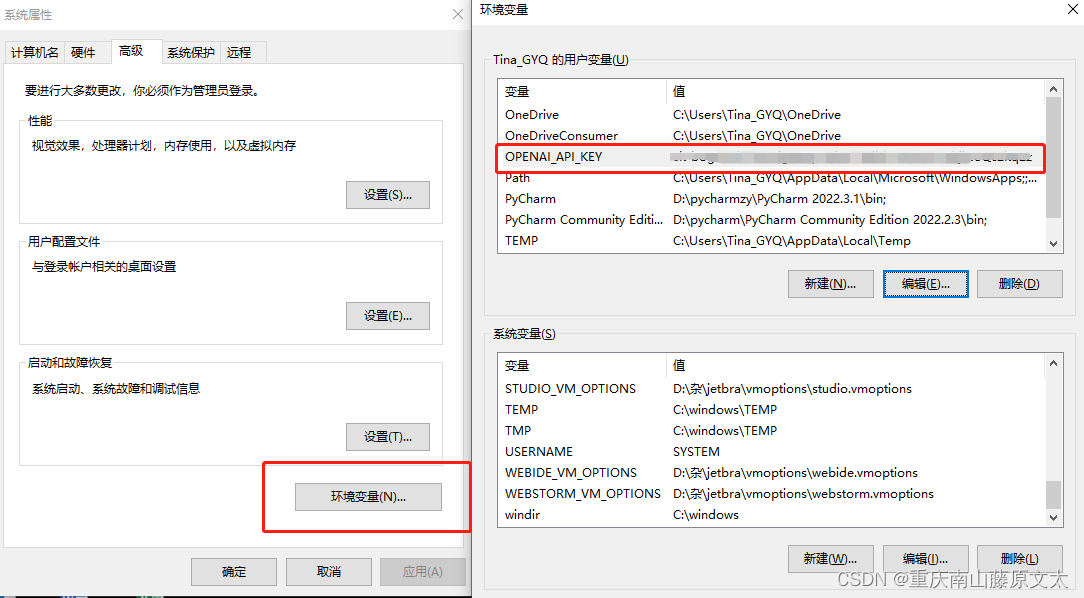 解决openai官方文档关于export设置openai_key环境变量失败问题_export openai 在windows 命令改为什么-CSDN博客