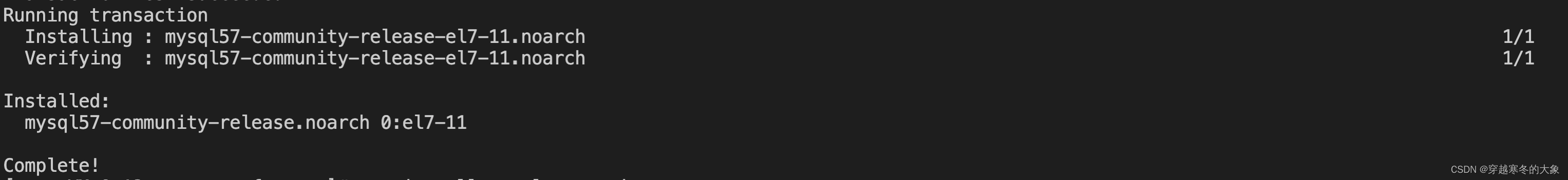 在Linux CentOS上安装mysql5.7_mysql57-community-release-el7-11.noarch.rpm-CSDN博客