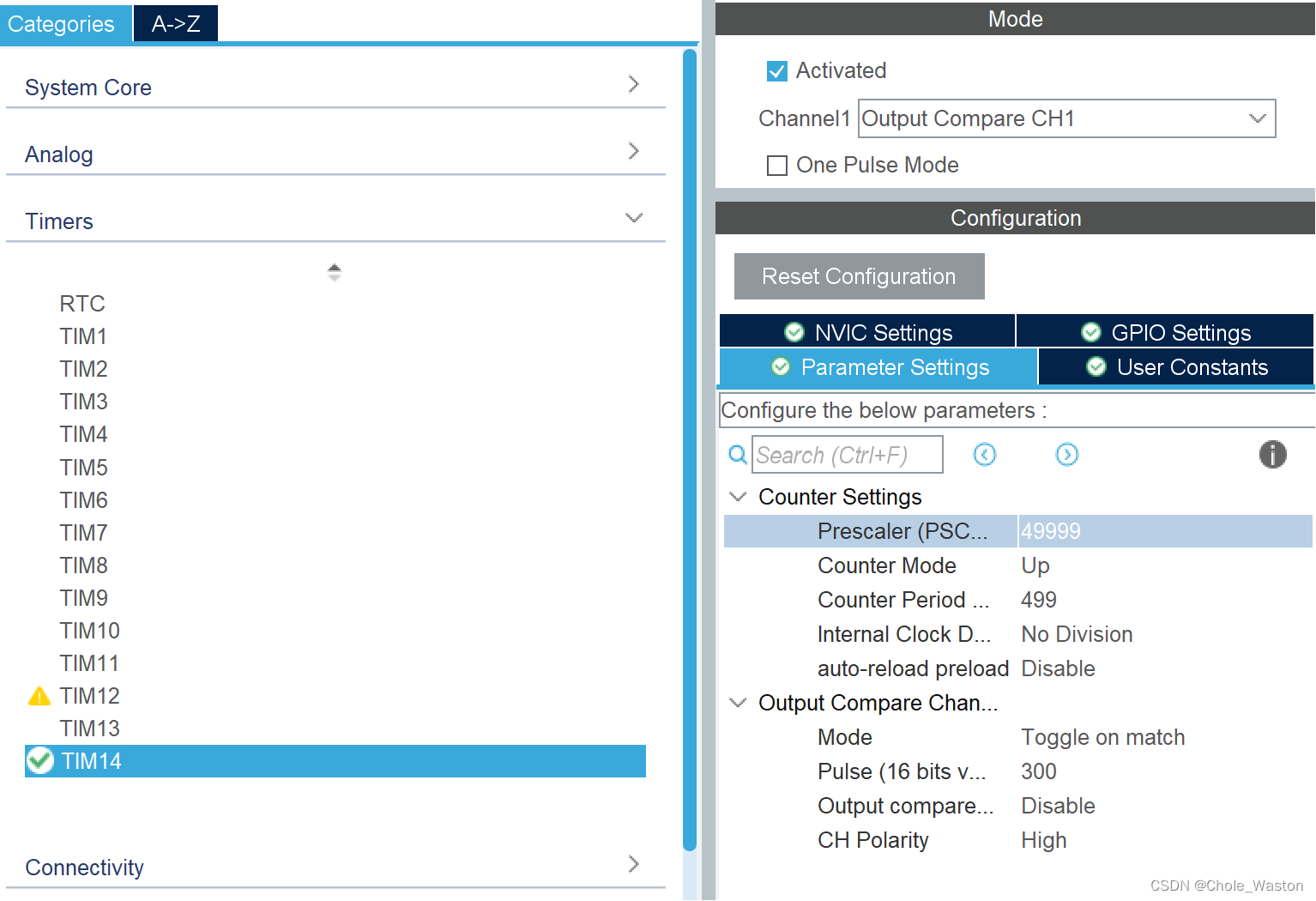 【stm32】hal库学习笔记--定时器输出PWM波_stm32 hal pwm-CSDN博客