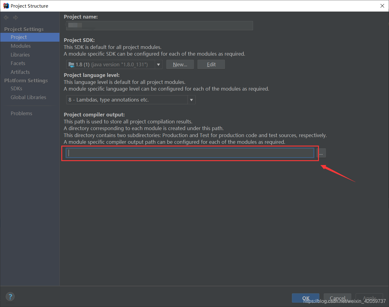 Cannot start compilation: the output path is not specified for module "x" Specify the output ...