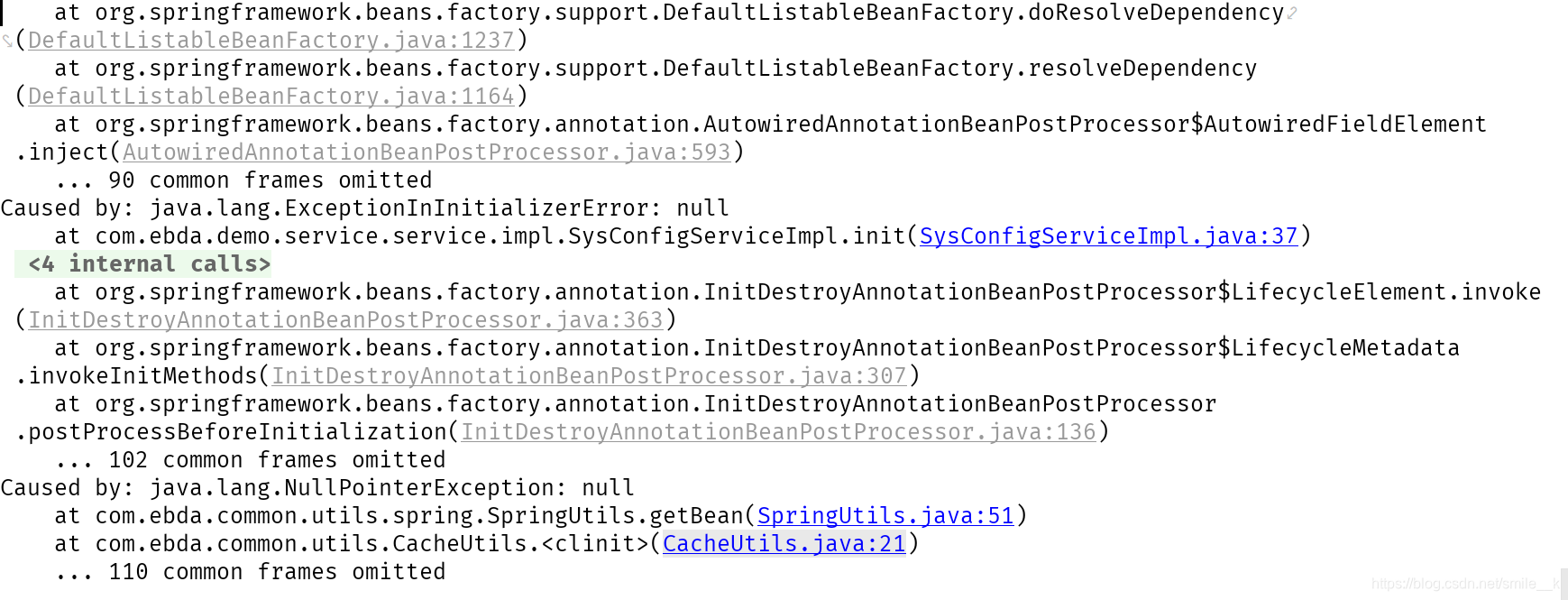 Springboot项目启动报错CacheManager初始化失败_bean named 'cachemanager' is expected to be of typ-CSDN博客