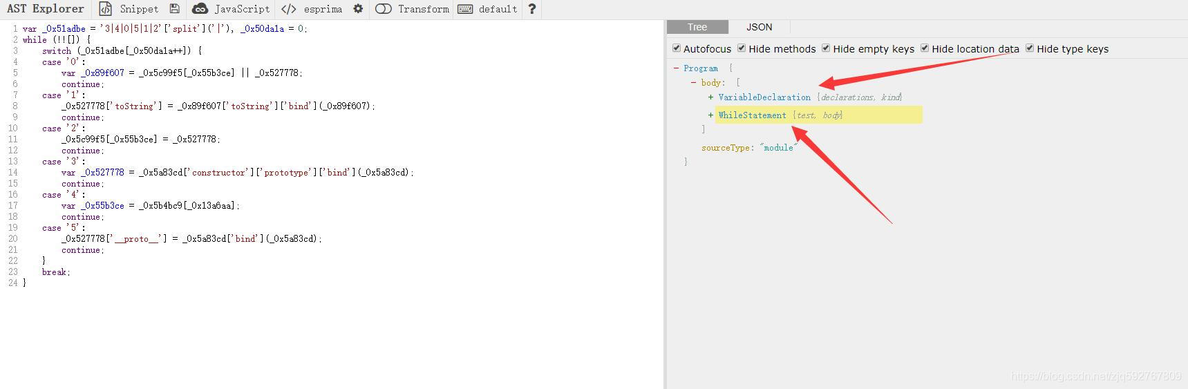 《JavaScript AST其实很简单》五、Step4-平坦化控制流_ast 控制流平坦化-CSDN博客