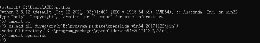 openslide导入报错解决_filenotfounderror: could not find module 'libopens-CSDN博客