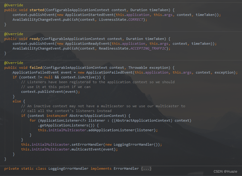 【Spring Boot 源码学习】SpringApplication 的 run 方法监听器_springapplicationrunlistener-CSDN博客