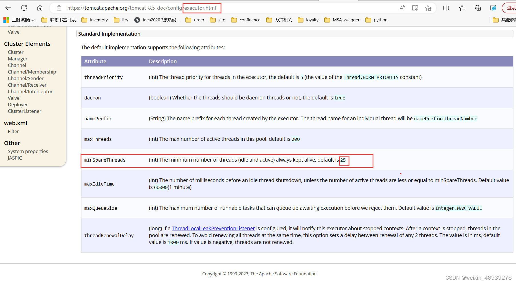 tomcat的connector和executor线程池的初始连接数_minsparethreads-CSDN博客