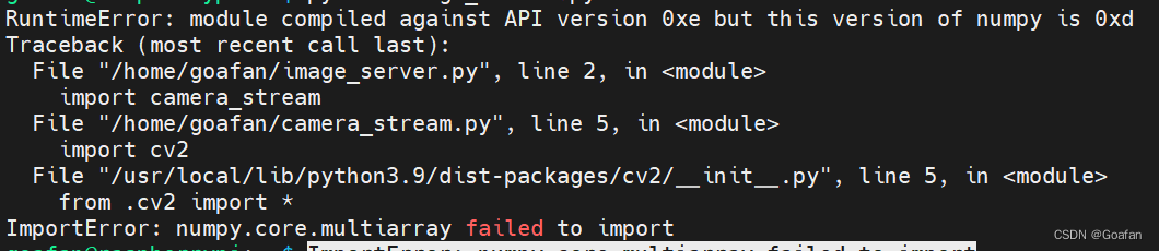 ImportError: numpy.core.multiarray failed to import-CSDN博客