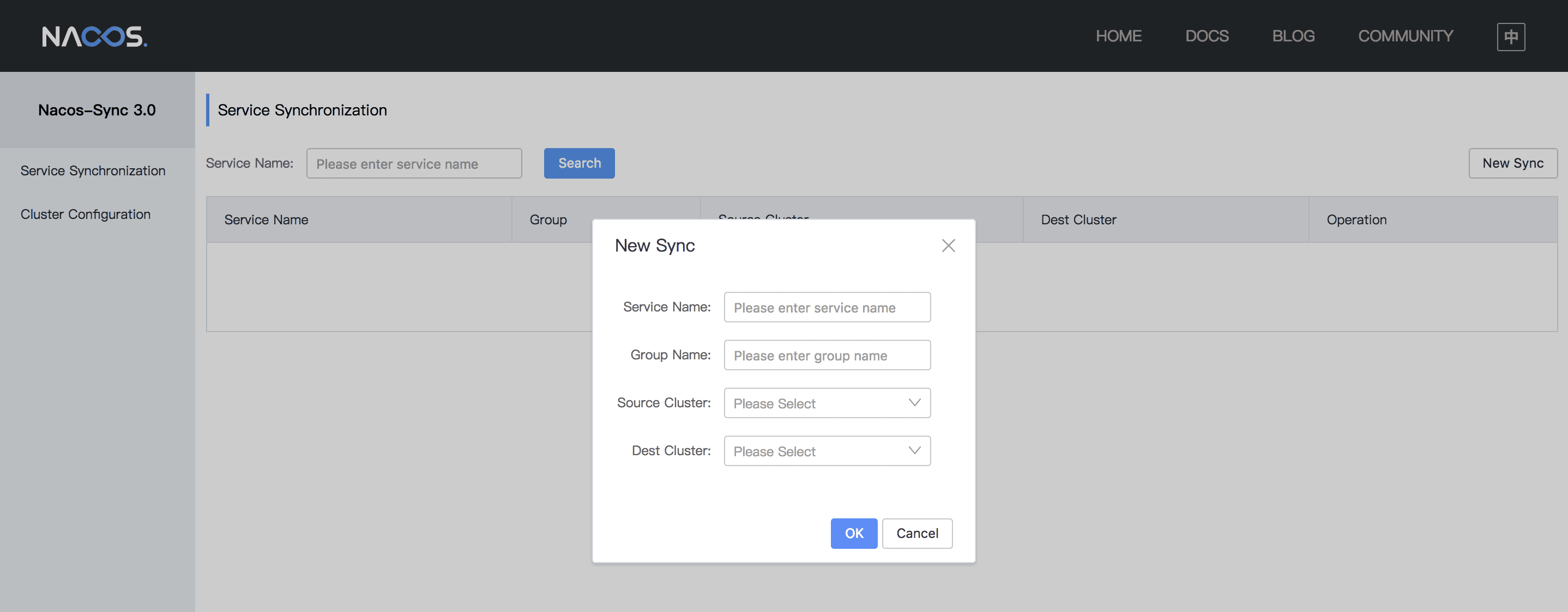 从其它环境转移到Nacos的方法-NacosSync-CSDN博客