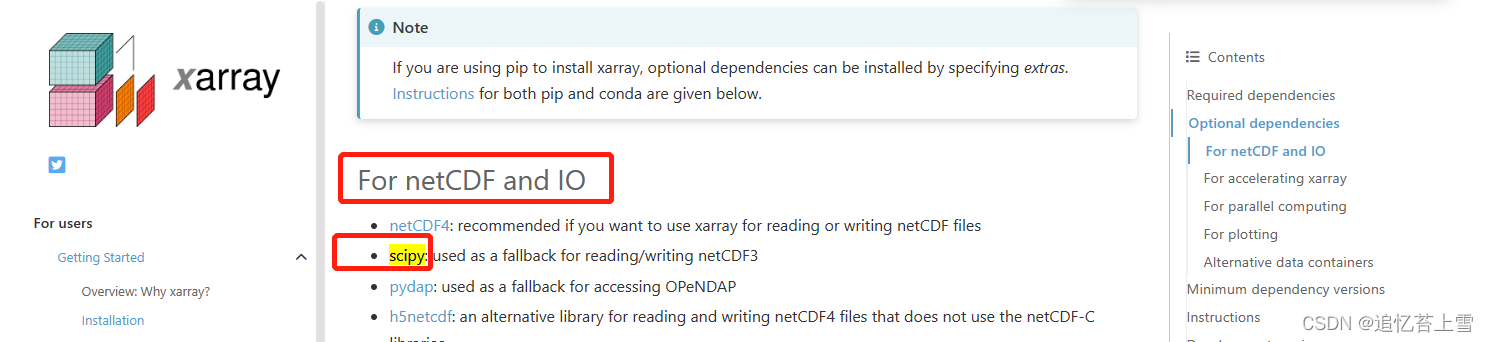 ValueError: did not find a match in any of xarray‘s currently installed IO backends [‘scipy ...