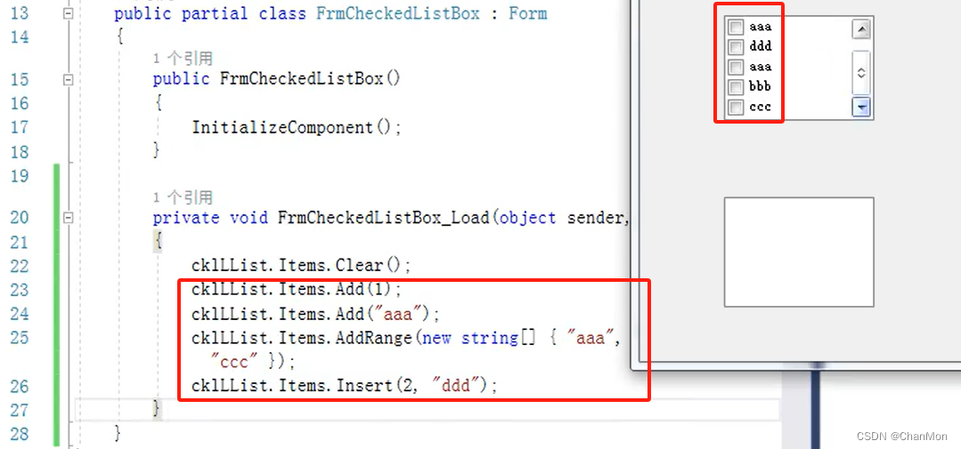 C# WinForm —— 14 CheckedListBox 复选列表框介绍-CSDN博客