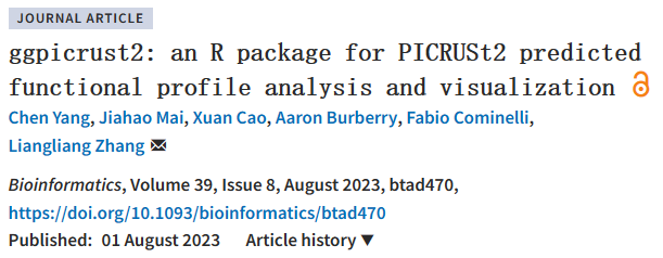 Bioinformatics | 凯斯西储大学张亮亮组发布PICRUSt2预测功能的分析和可视化R包ggpicrust2...-CSDN博客