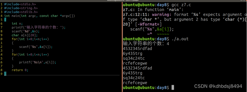 day8 数组和函数-CSDN博客