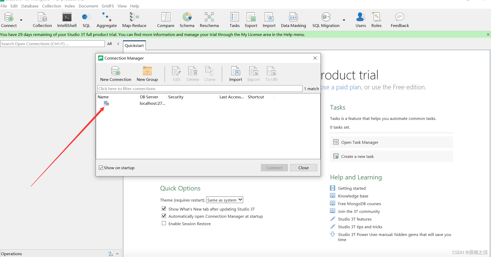 Studio 3T使用教程,本人详细介绍连接Mongodb过程_studio3t连接mongodb-CSDN博客