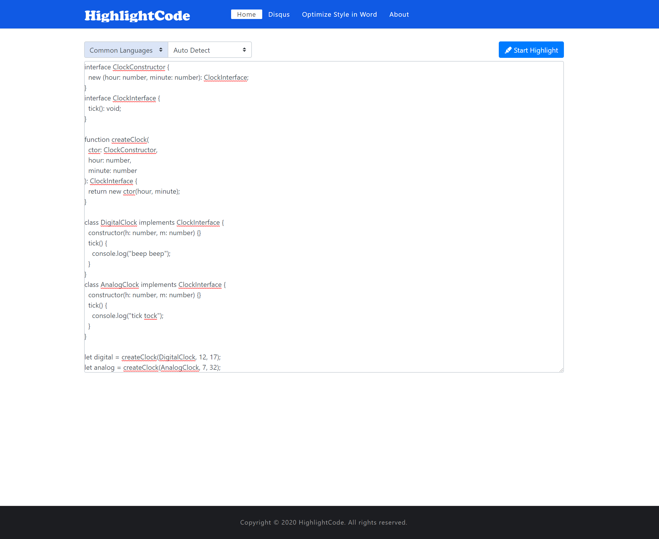 写论文必备，在线代码高亮工具，无缝粘贴到 Word_highlightcode在线-CSDN博客