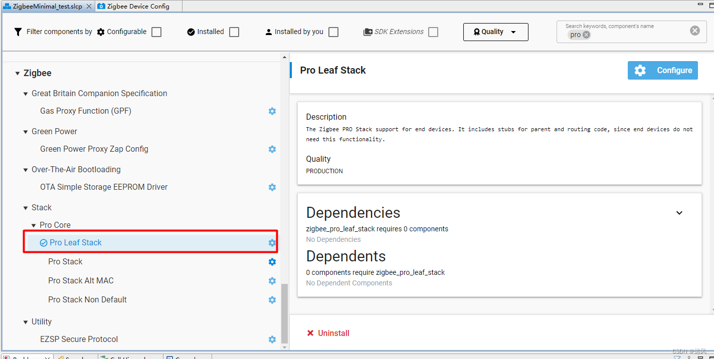 simplicity studio 设置ZIGBEE设备类型报错_error : zigbee pro stack component supports only c-CSDN博客