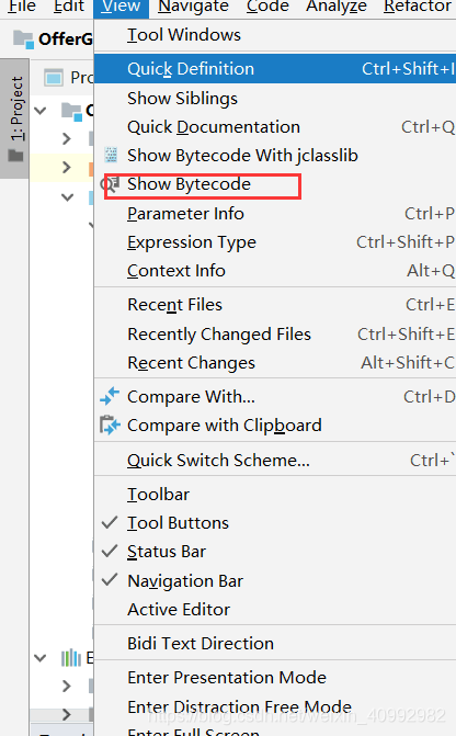 如何在Intellij Idea编译器中查看Java字节码文件_to see bytecode,invoke show-CSDN博客