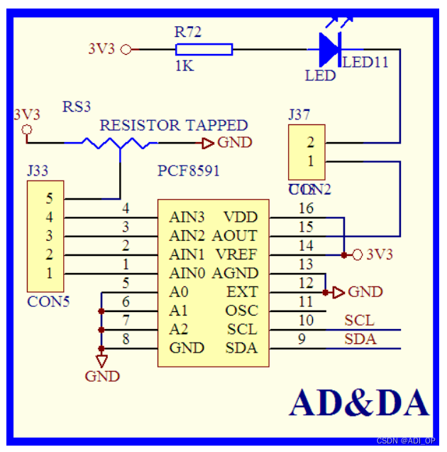 手把手教你使用BF592（十九）AD/DA（ 数模模数转换）_在数码管上显示ad模块的采集光敏电阻值-CSDN博客