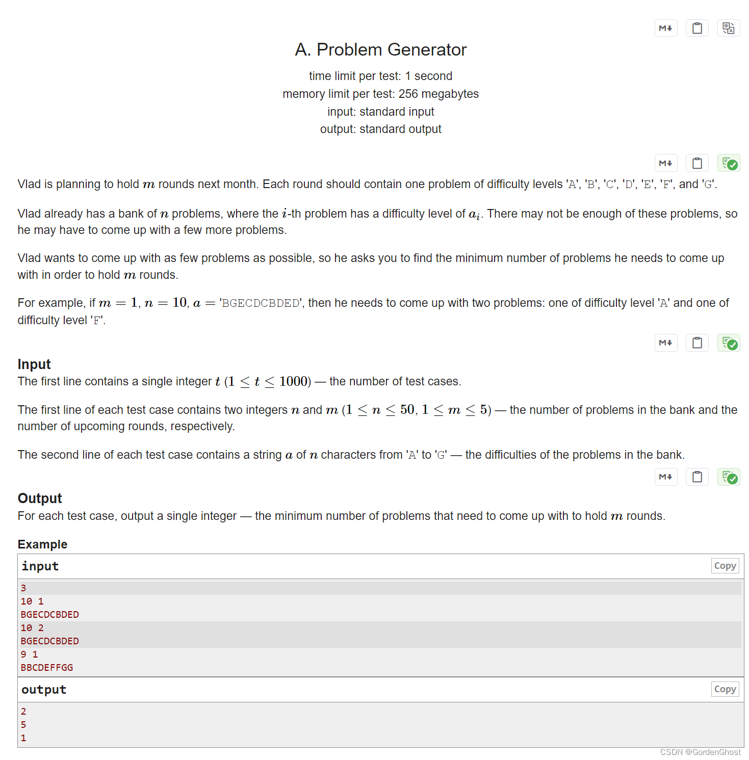 Problem Generator（Round 950）-CSDN博客