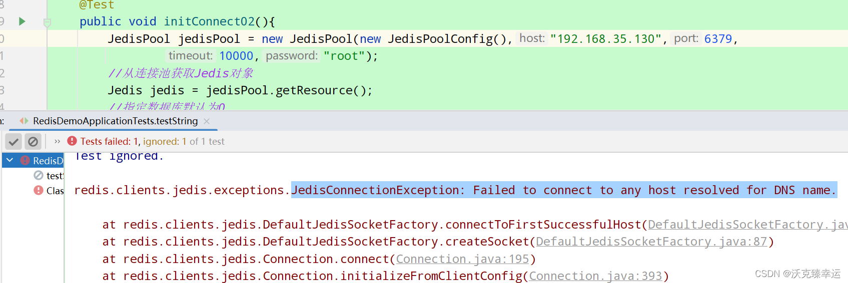 redis学习中遇到的问题_jedisconnectionexception: failed to connect to any-CSDN博客