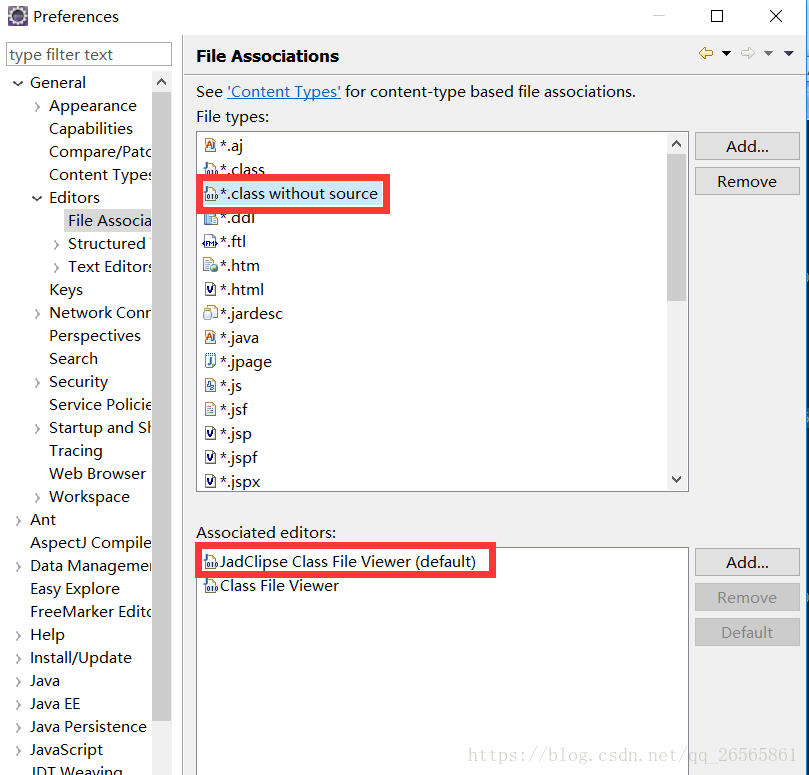 eclipse中配置jad反编译插件_eclipse 反编译插件如何配置 文件关联-CSDN博客
