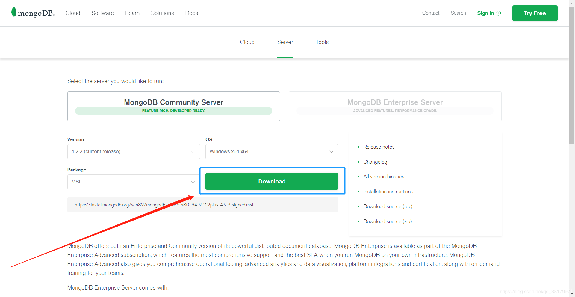 MongoDB v4.2.2 安装与配置及常规操作[Windows]_mongodb4.2.2下载-CSDN博客