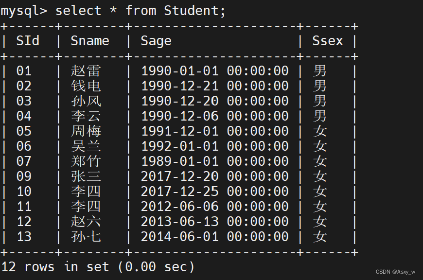 SQL经典练习题_有student(sid-CSDN博客