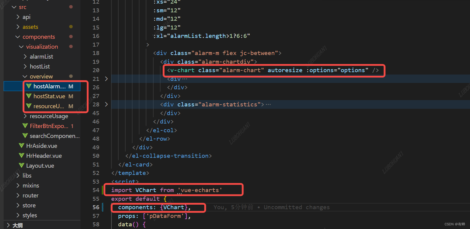 vue中使用vue-echarts【全局引入，以及按需引入】_echarts全局引入-CSDN博客