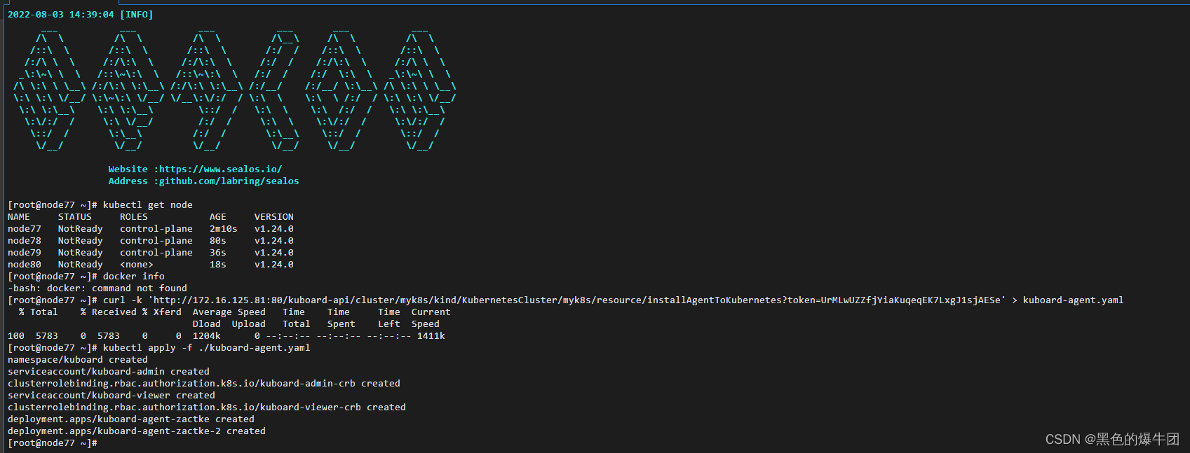 Sealos安装k8s集群和kuborad_sealos安装kuboard-CSDN博客