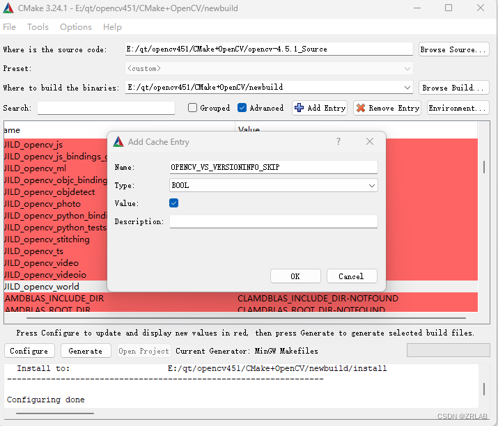 windows+QT5.14.1_MinGW_32bit+opencv4.5.1+CMake3.24编译并配置Qt使用opencv_opencv32位编译使用-CSDN博客